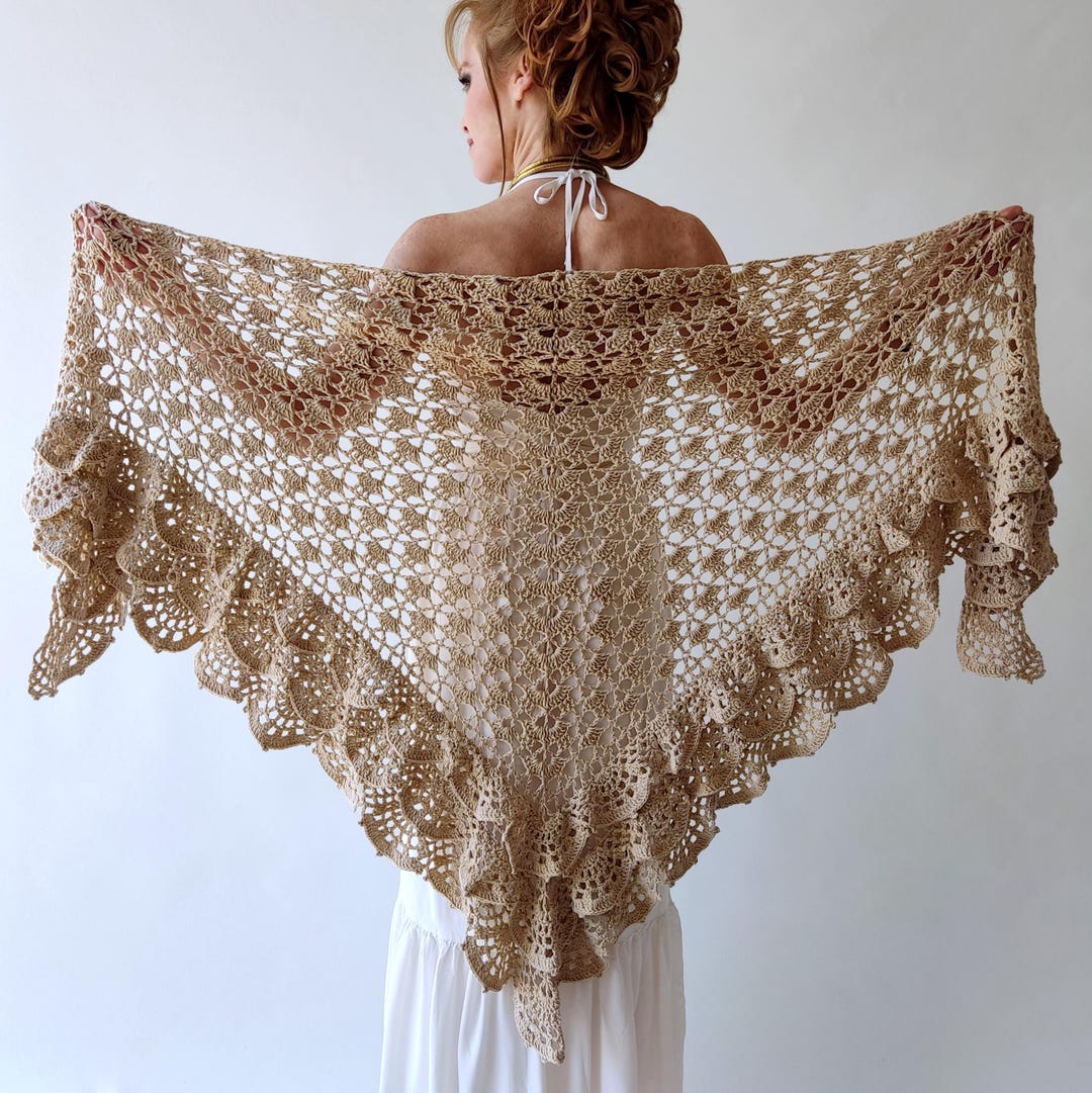 Camel Beige Shawl, Bridal Capelet, Evening Wrap, Summer Cover Up, Women ...
