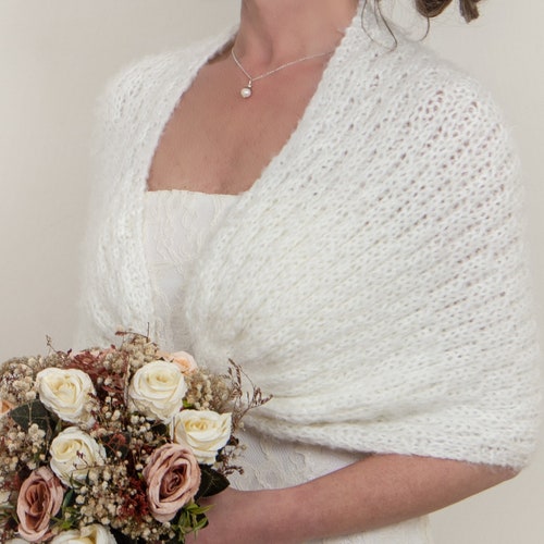CUSTOM COLOR Ivory Wedding Wrap Bridal Shawl Bridal Cover | Etsy