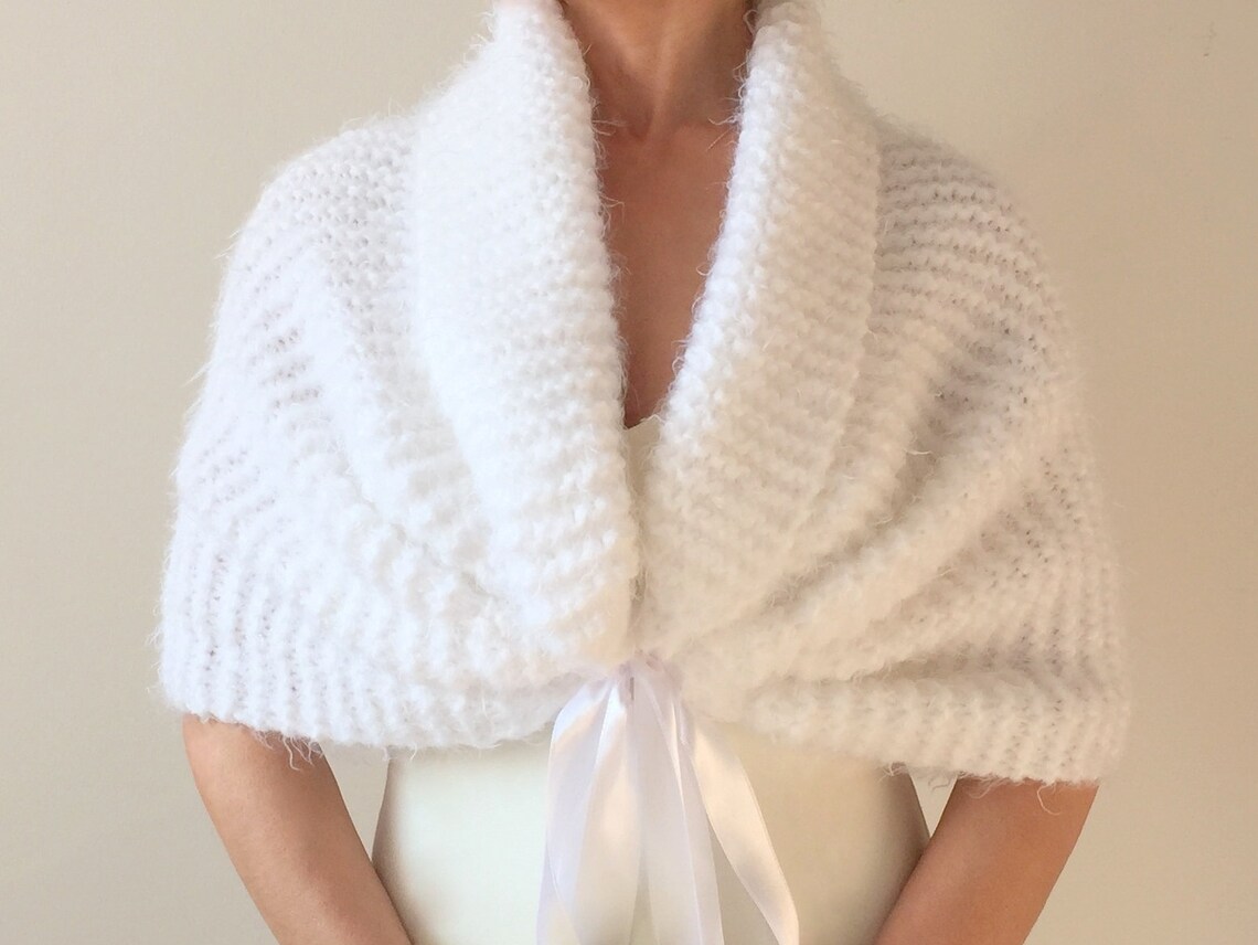 Wedding Shawl Bridal shawl Wedding wrap Fuzzy Bridal wrap | Etsy