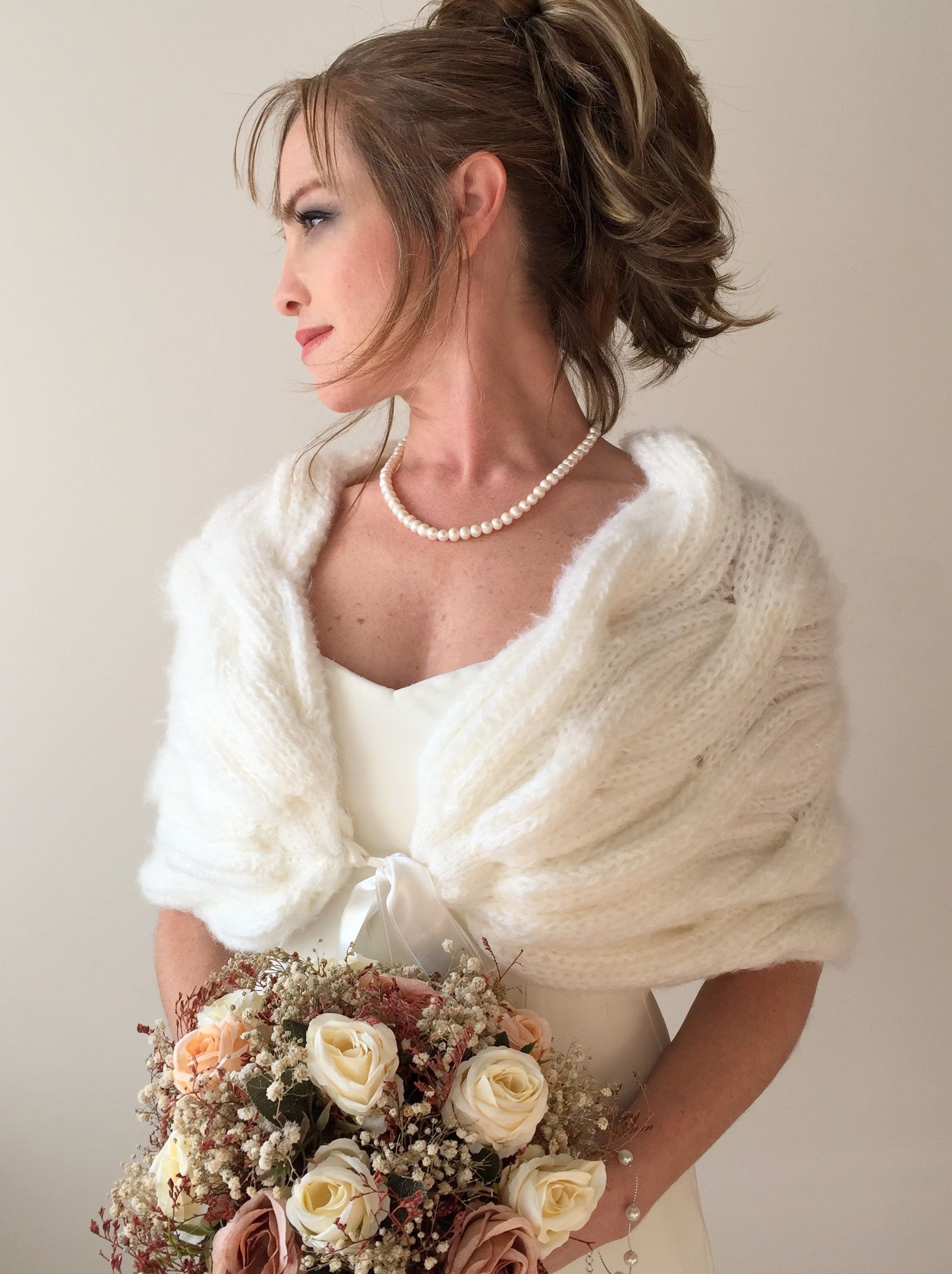 Wedding Shawl Winter Wedding Shawl Bridal Bolero Bridesmaid | Etsy