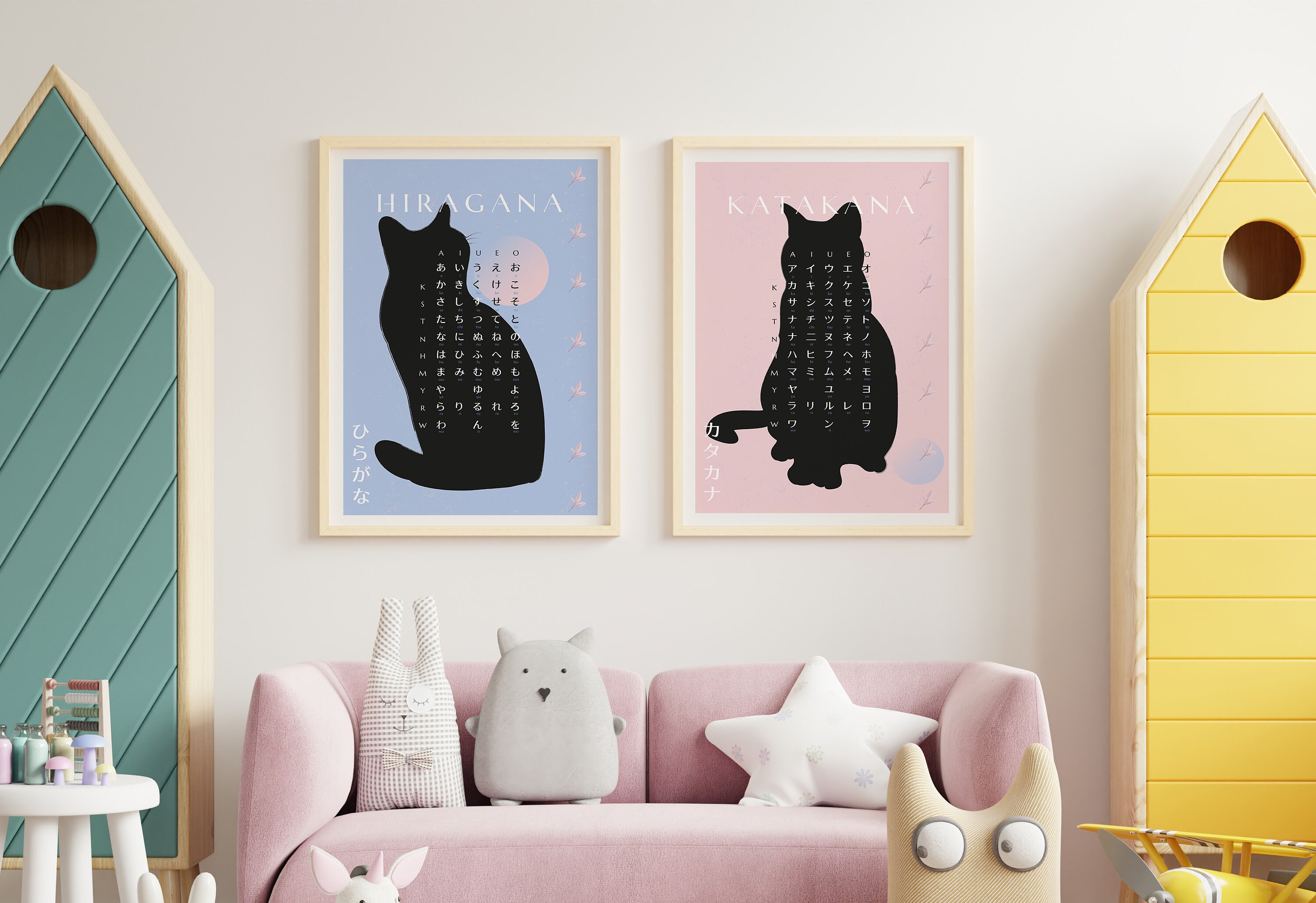 Hiragana + Katakana Poster Chart - Set of 2 - Printable Digital Art ...