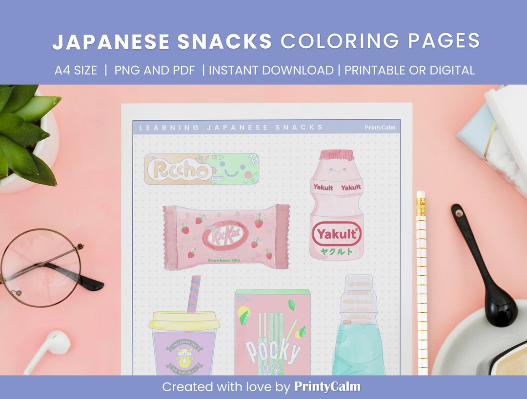 Japanese Snacks Colouring Pages - Japanese Calligraphy Worksheet ...