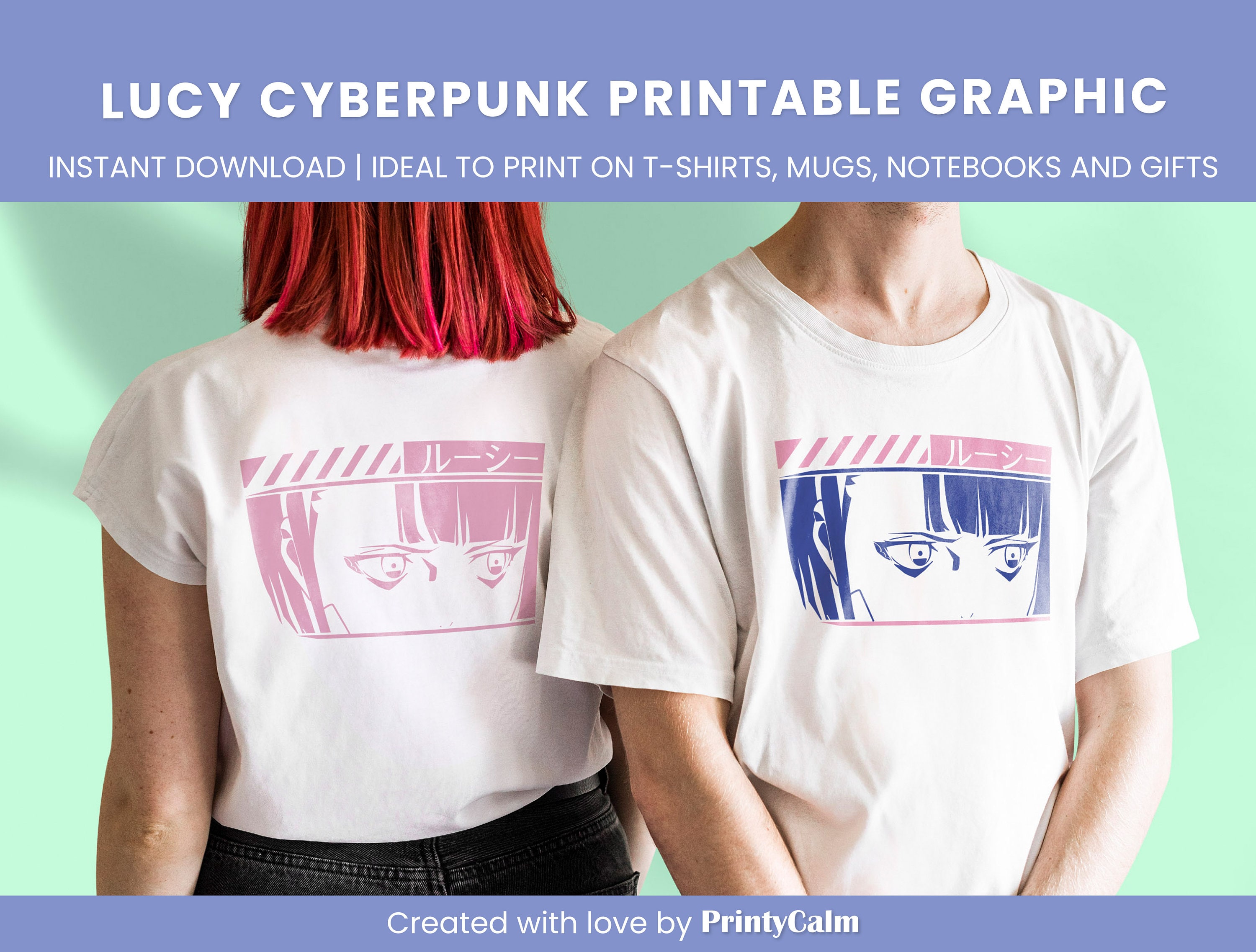 Edgerunners Lucy Printable Graphic | Lucy Cyberpunk PNG and PDF | Lucy ...