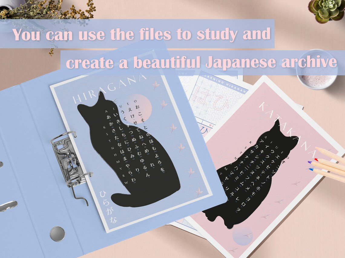 Hiragana + Katakana Poster Chart - Set of 2 - Printable Digital Art ...