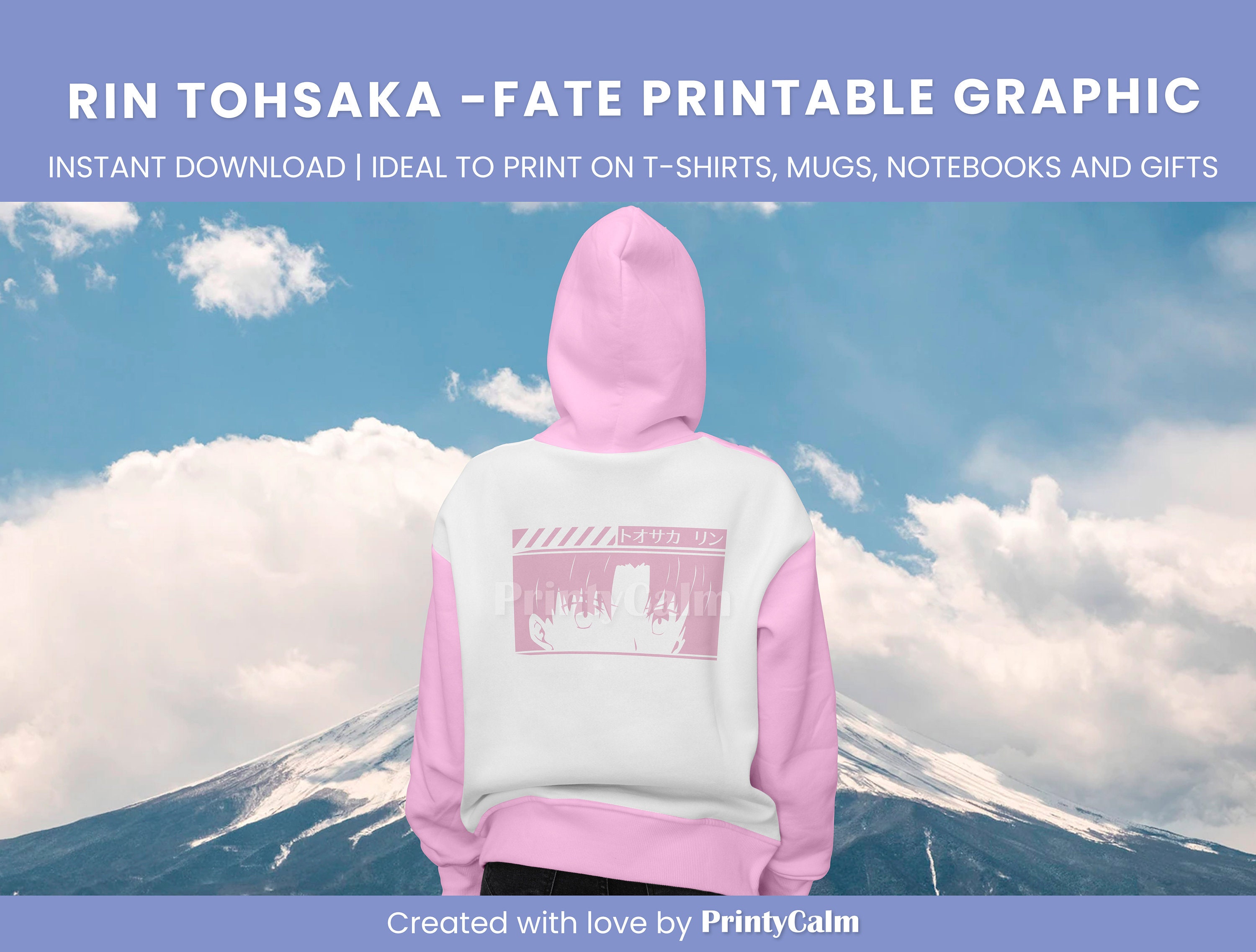 Rin Tohsaka FATE Printable Graphic, Rin Tohsaka PNG & PDF, Fate Graphic ...