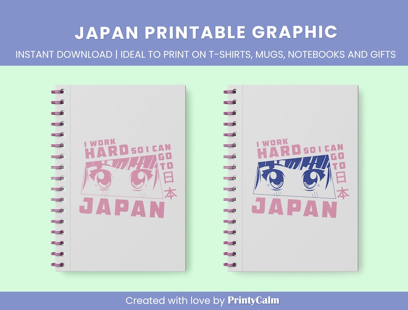 Japan Printable Graphic Japan PNG & PDF Japanese Merch - Etsy