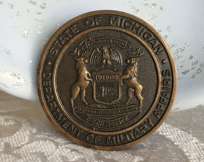 RARE 425th Infantry Company F Airborne Ranger Michigan Guard Army ...