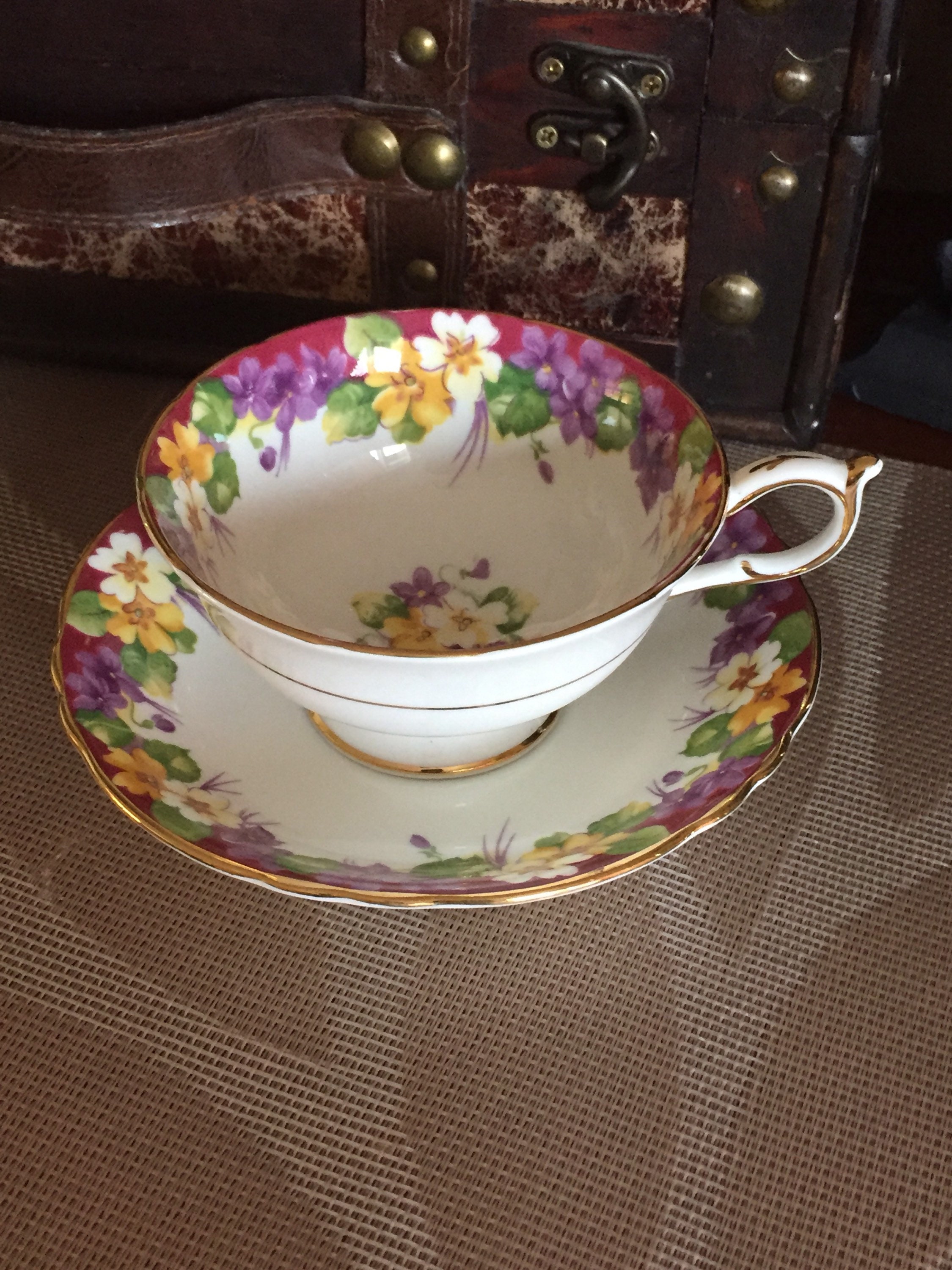 Cheerful Spring Melody Tea Cup and Saucer Set by Paragon - Etsy