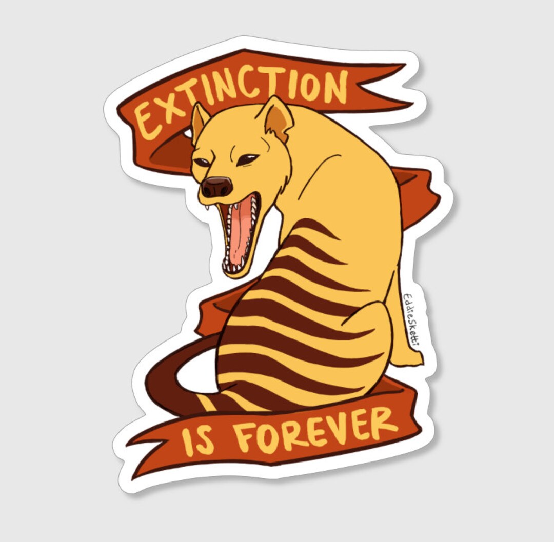 Tasmanian Tiger Charity Sticker - Etsy