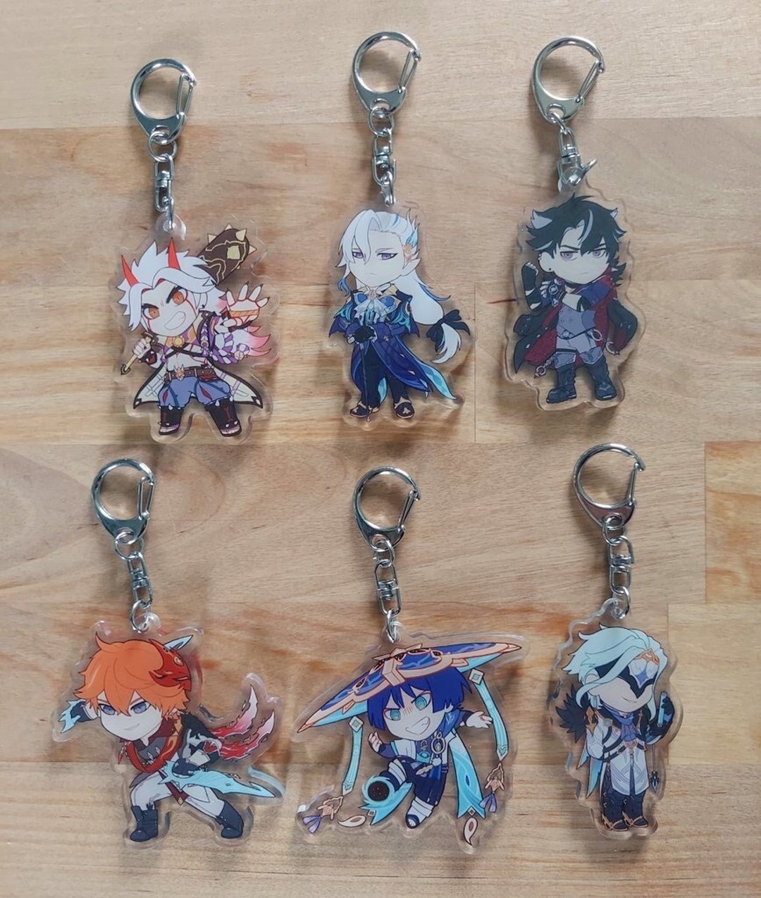 Genshin Acrylic Charms - Etsy