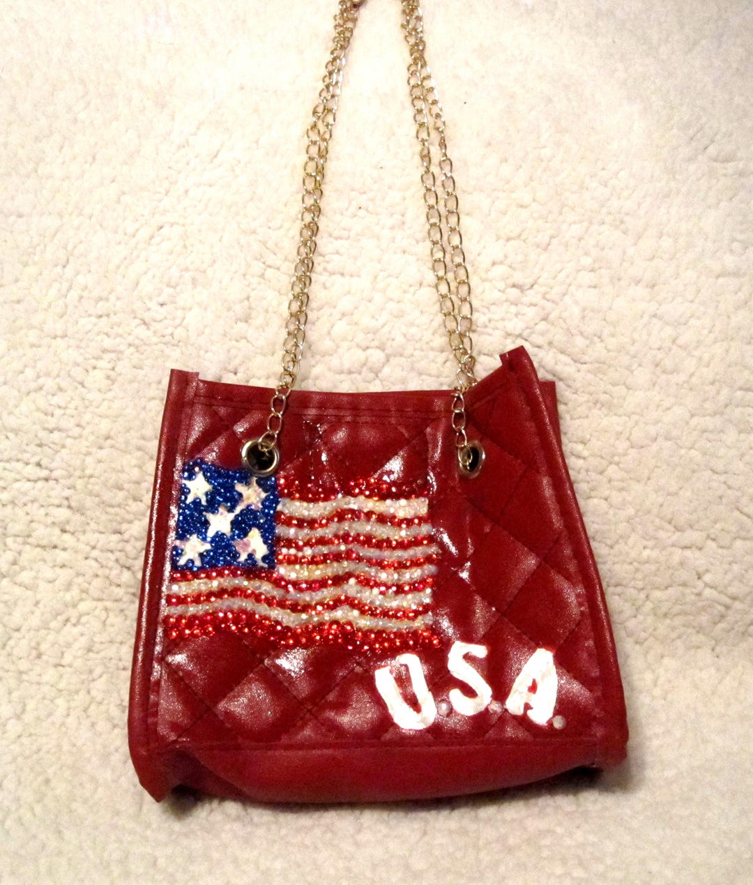 American Flag Purse - Etsy