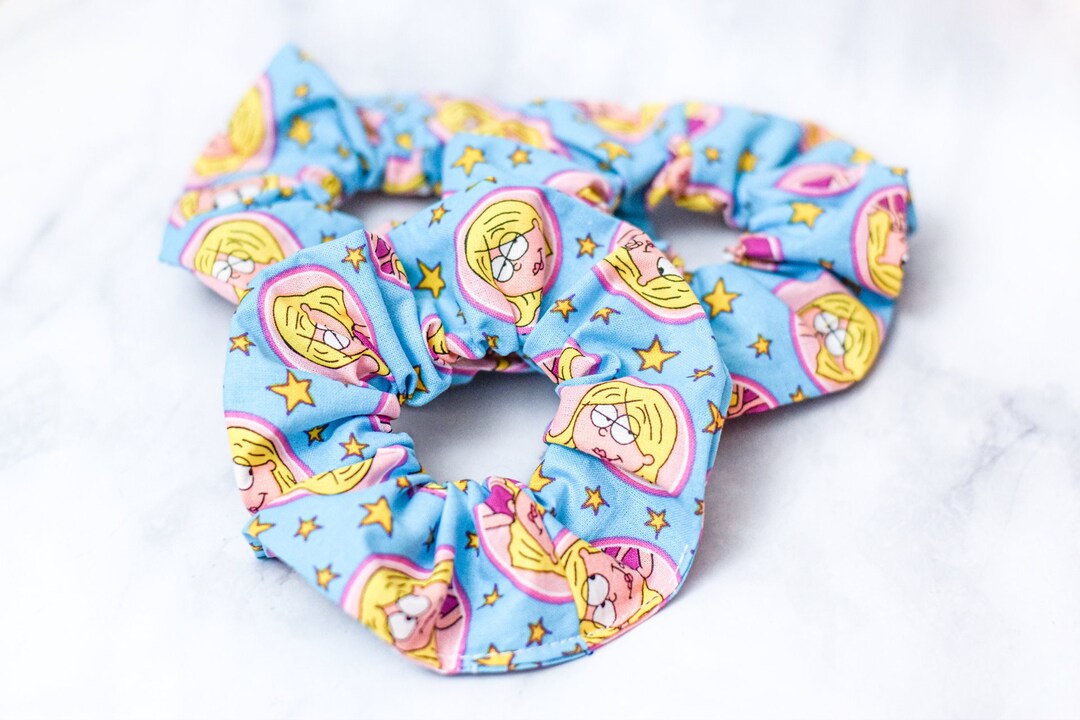 Cartoon Lizzie Scrunchie, Scrunchies, Hair Ties, Accessories, Handmade ...