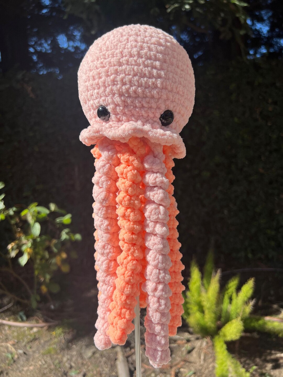 Light Pink Jelly the Jellyfish Crocheted Stuffie - Etsy