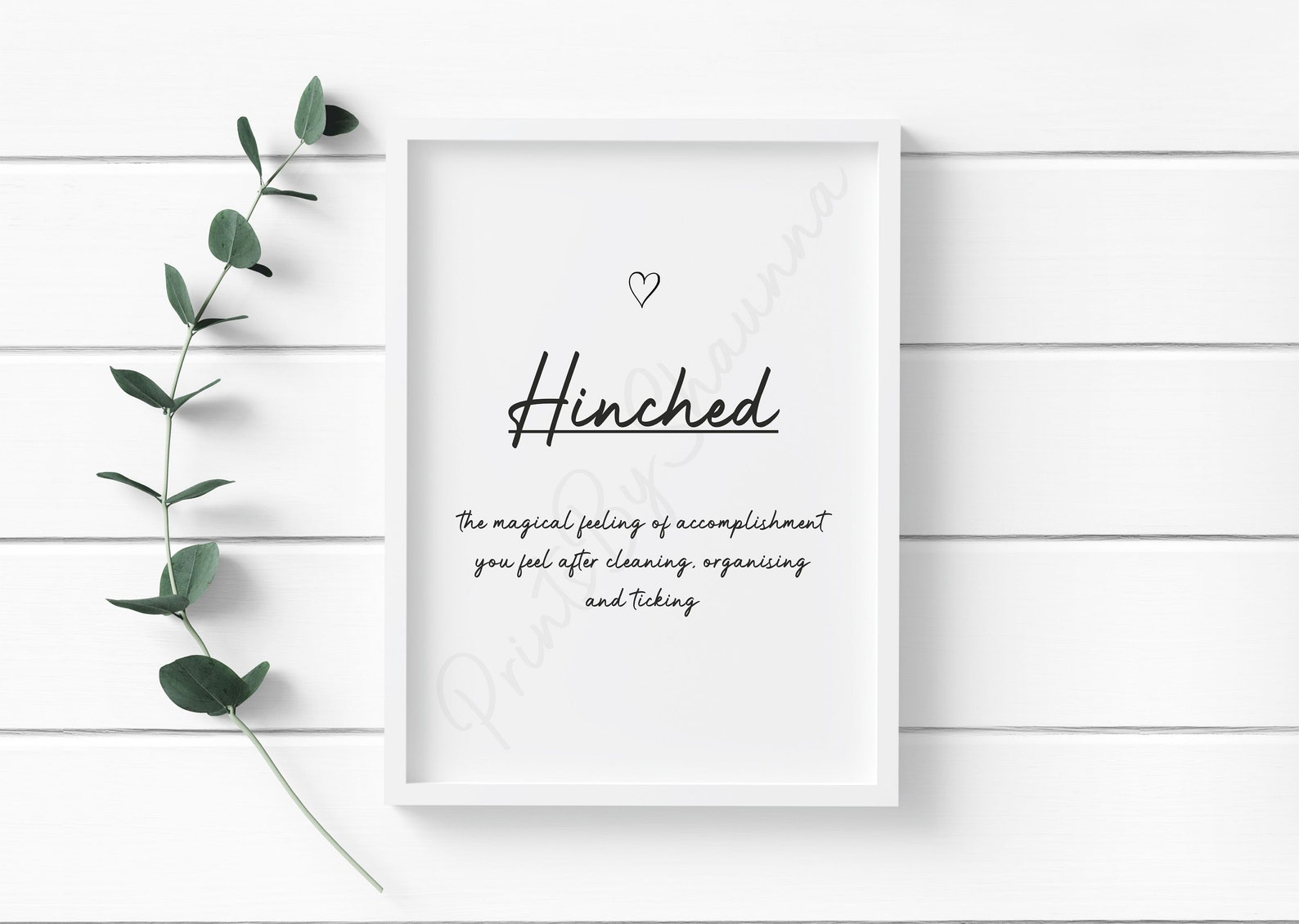 Hinched Definition Print Mrs Hinch Inspired Hinching Hinched Hinch Home ...