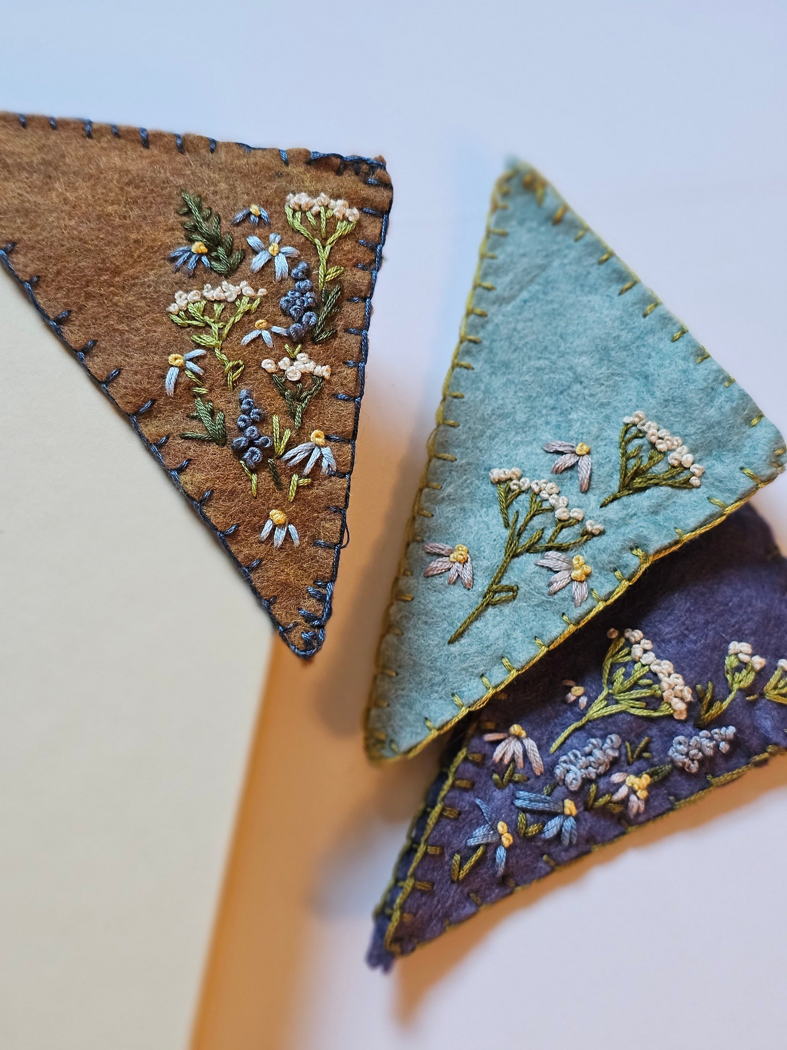 Handmade Bookmark in Light Blue - Etsy