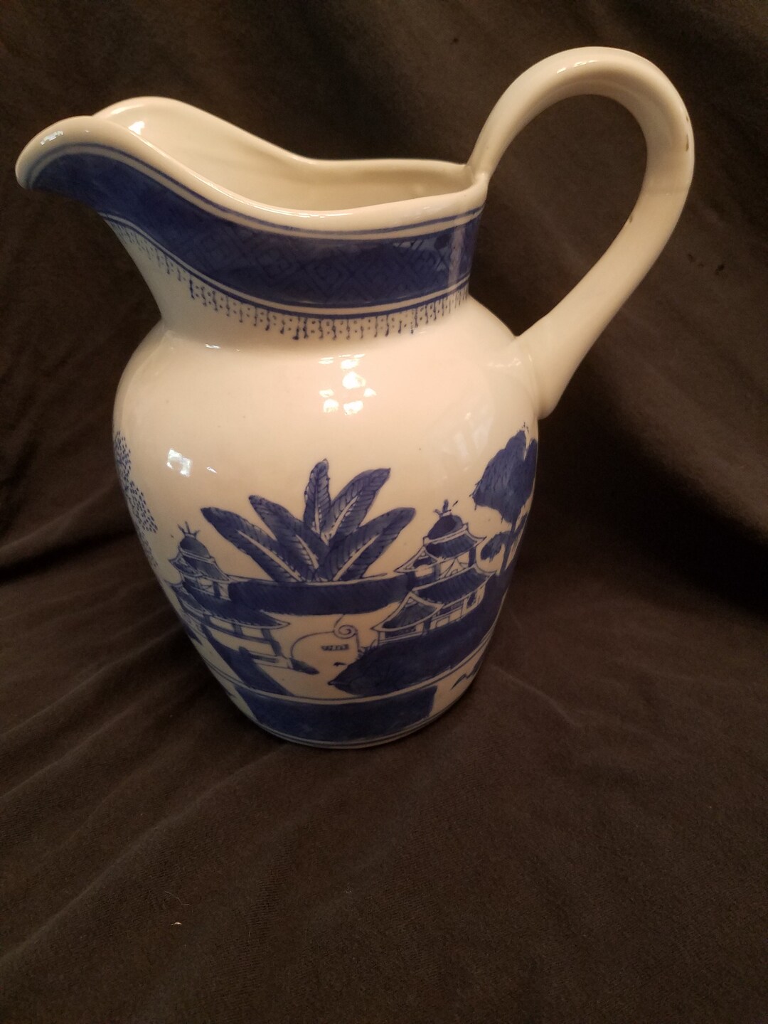 Vintage Hand Painted Chinese Porcelain Pitcher - Etsy