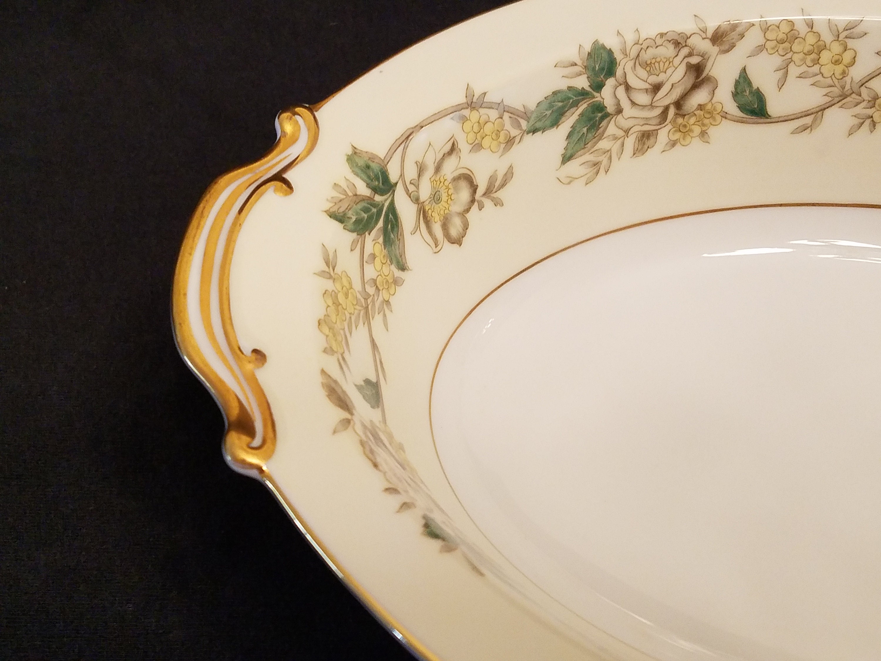 Vintage Noritake Rose & Leaf Pattern 5020 10 1/2 Oval Vegetable Bowl - Etsy