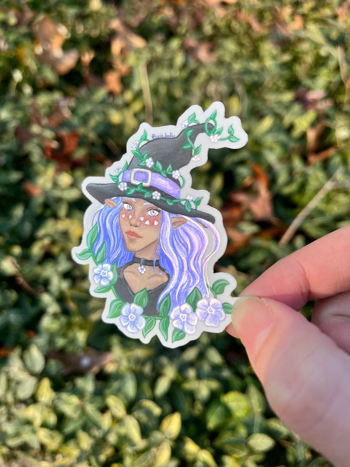 Periwinkle Witch Sticker - Etsy