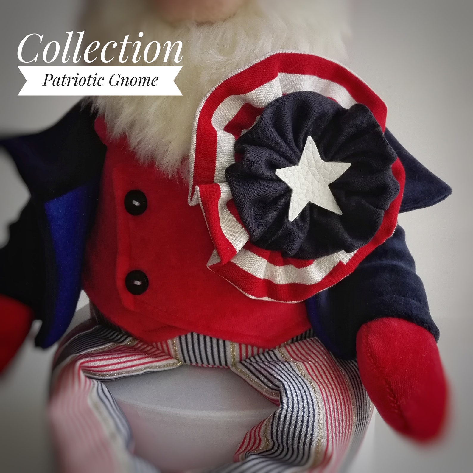 Large American Patriotic Gnomeuncle Sam Gnome4th of July - Etsy