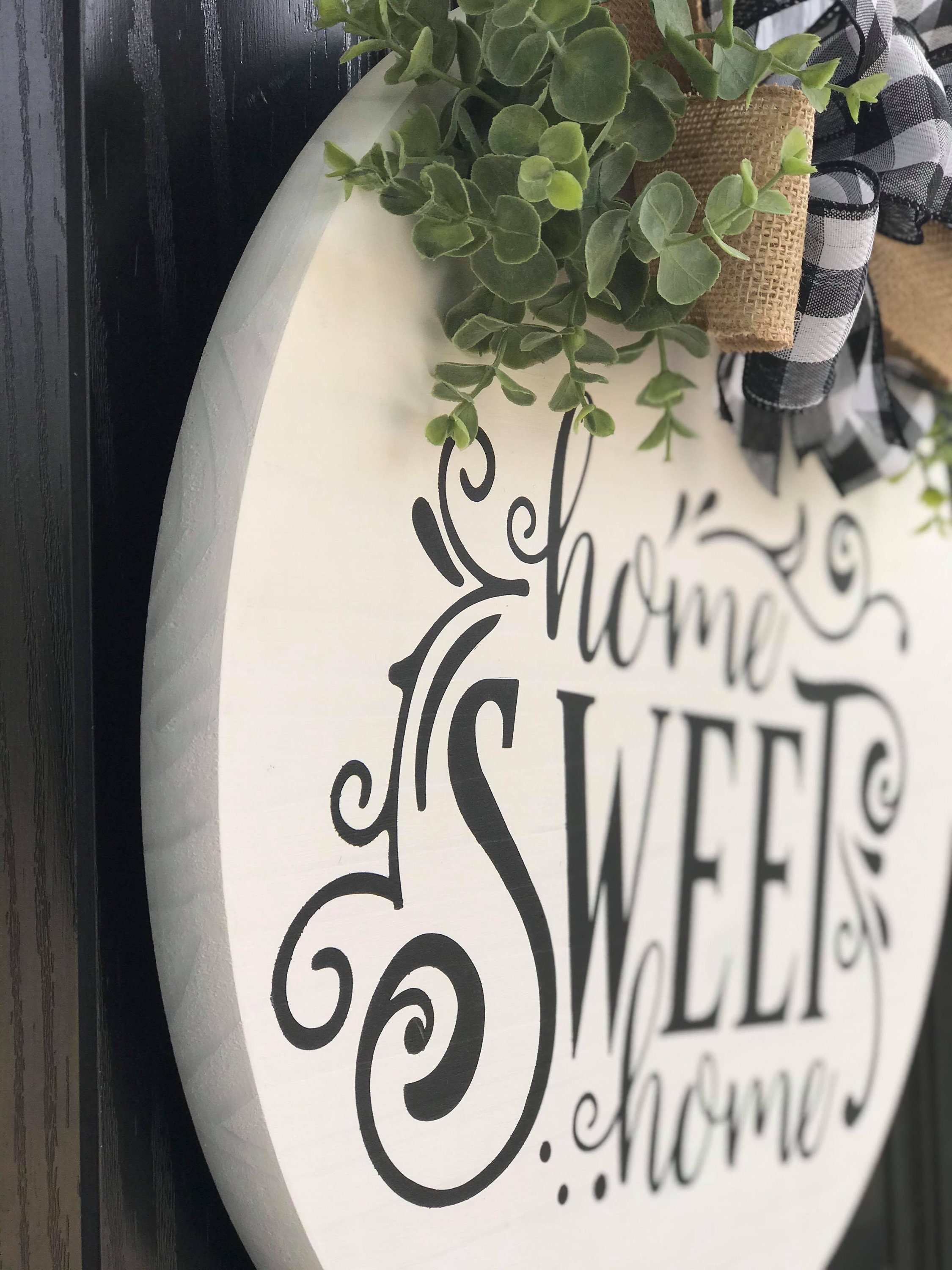 Front Door Sign Welcome Sign Spring Door Signs Wood Door - Etsy