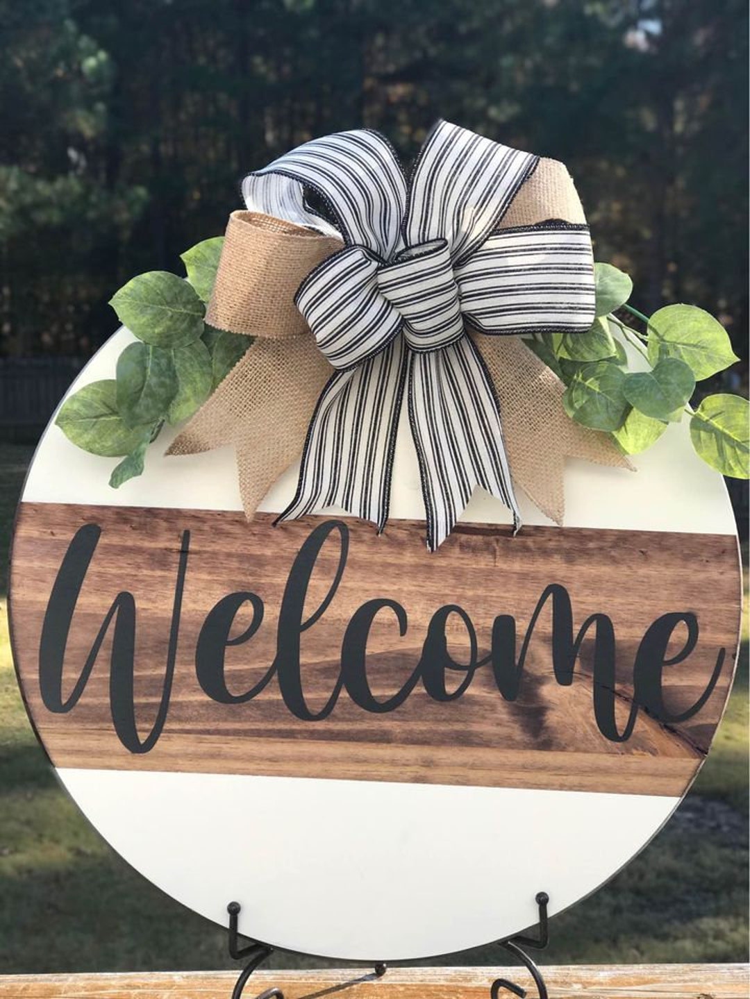 Front Door Sign Welcome Sign Spring Door Signs Wood Door - Etsy