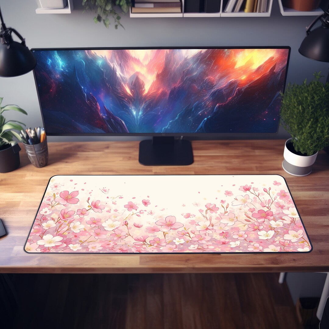 Cute Large Desk Mat, Desk Mat Japan, Pink Desk Mat, Cute Pink Mouse Pad ...