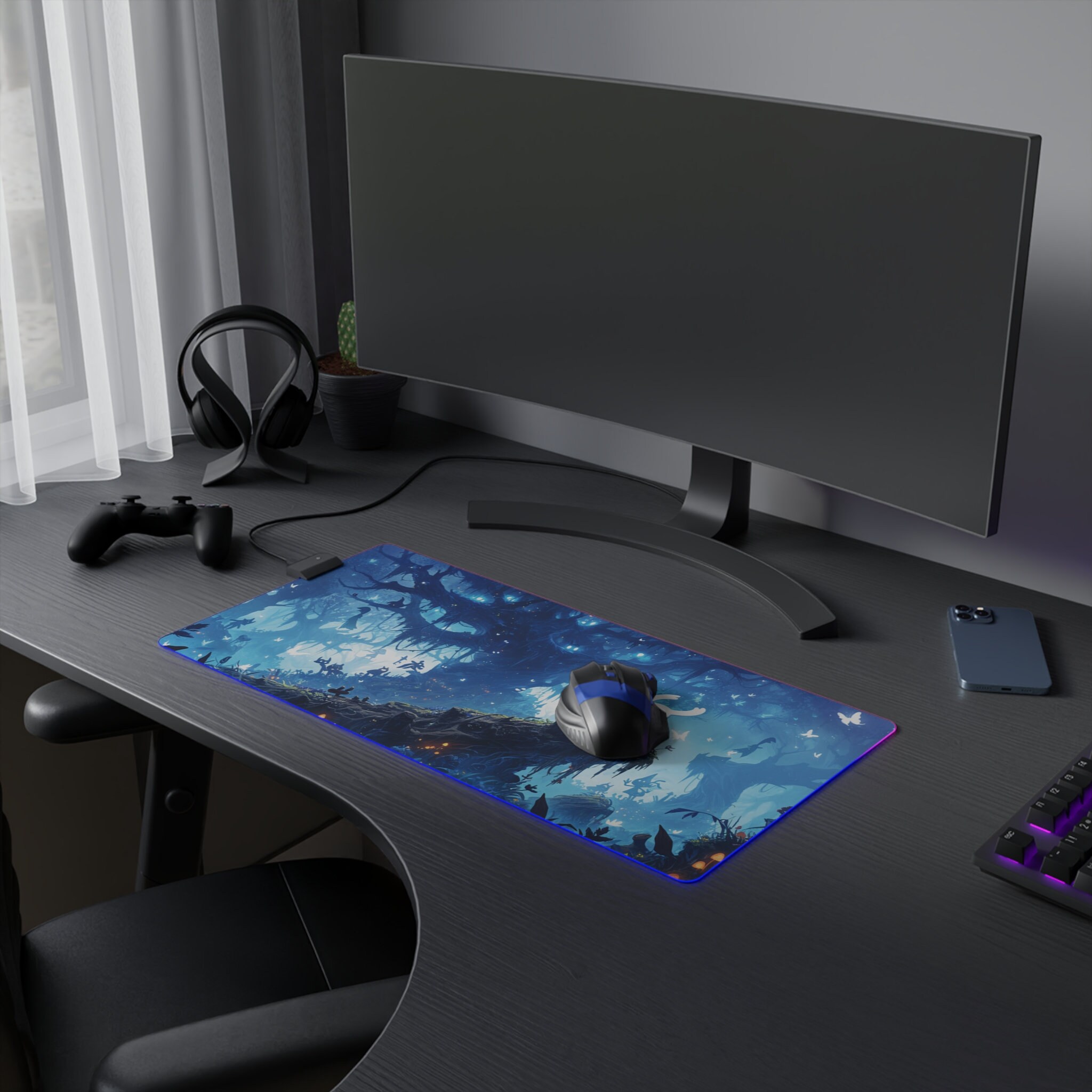 Hollow Knight RGB Mouse Pad, Hollow Knight Artwork Desk Mat, Gamer Room ...
