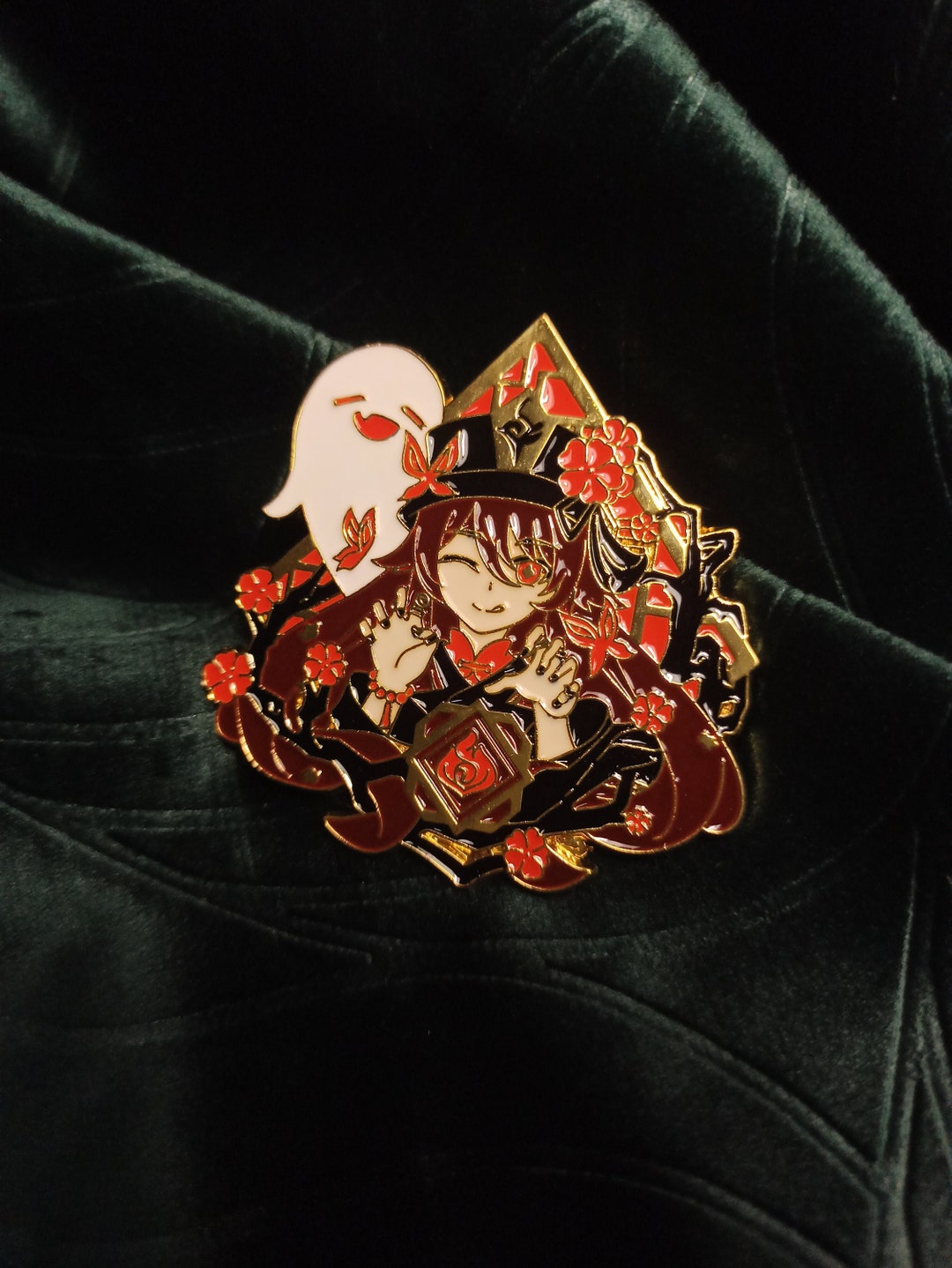 Genshin Impact Pin, Hutao Pin, Genshin Impact Hu Tao Keychain, Genshin ...