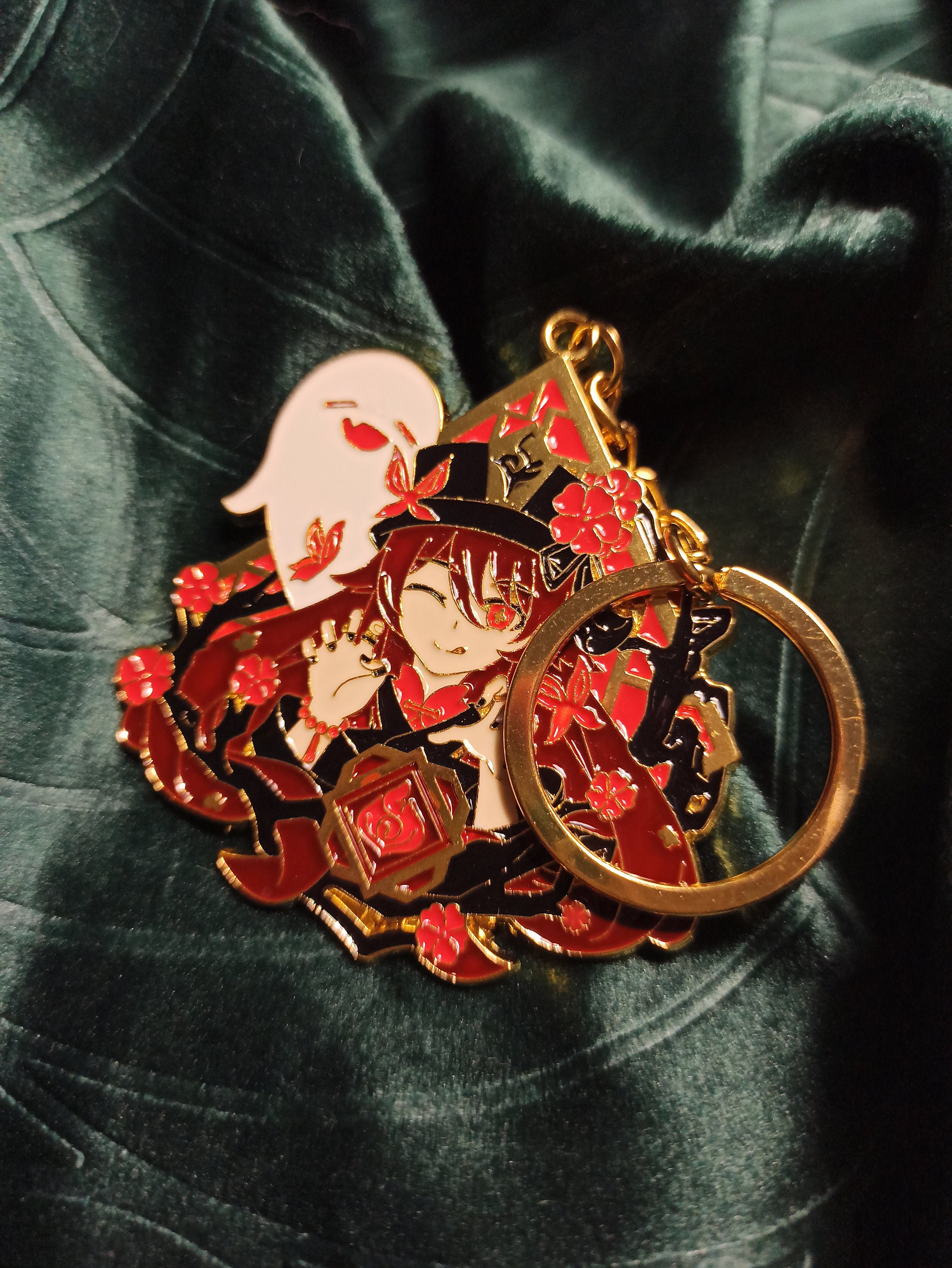 Genshin Impact Pin, Hutao Pin, Genshin Impact Hu Tao Keychain, Genshin ...