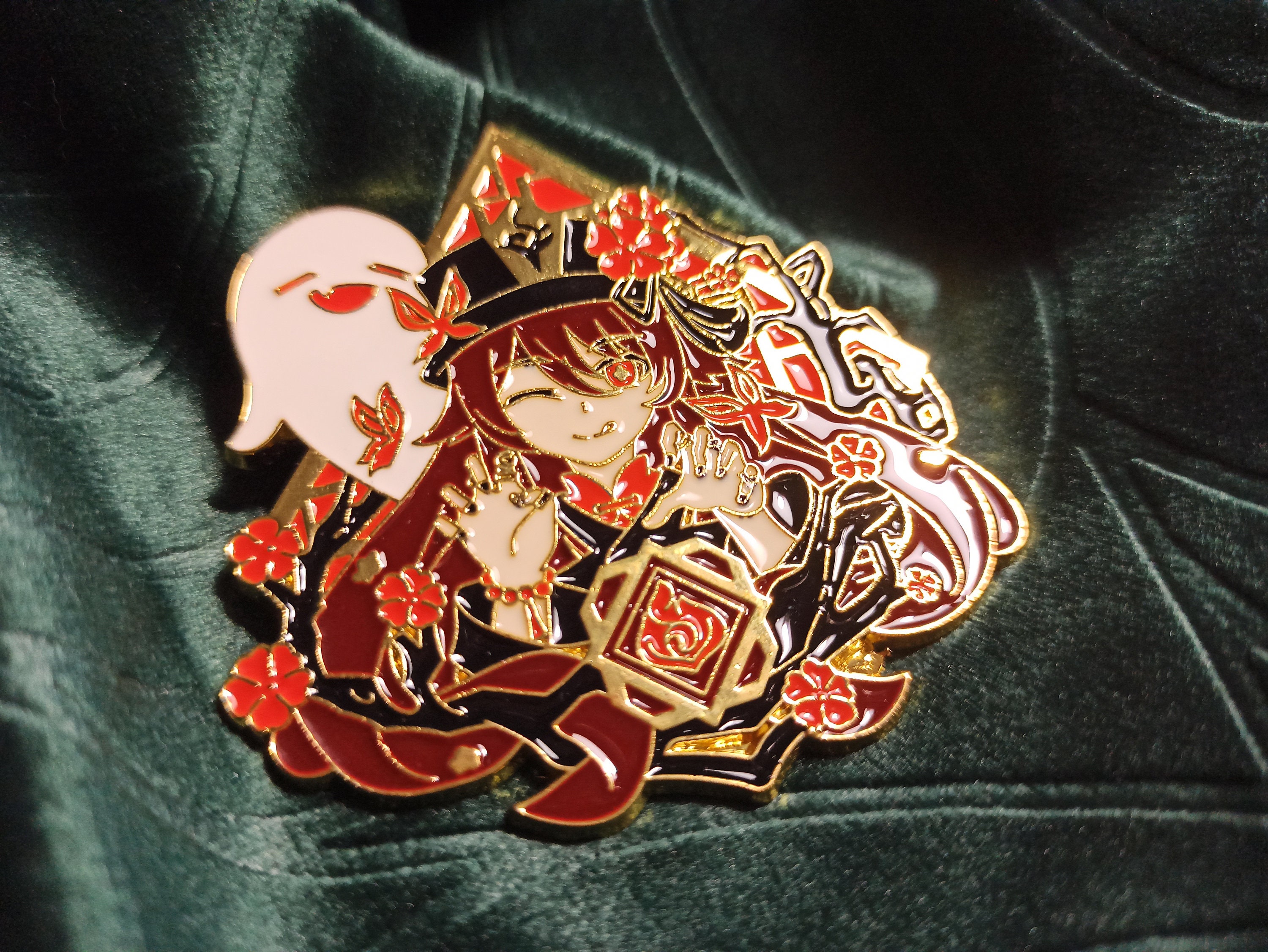 Genshin Impact Pin, Hutao Pin, Genshin Impact Hu Tao Keychain, Genshin ...
