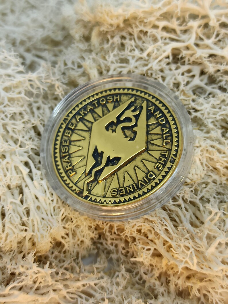 Akatosh Coin Dragonborn Symbol Skyrim Memorabilia Talos Coin Elder ...