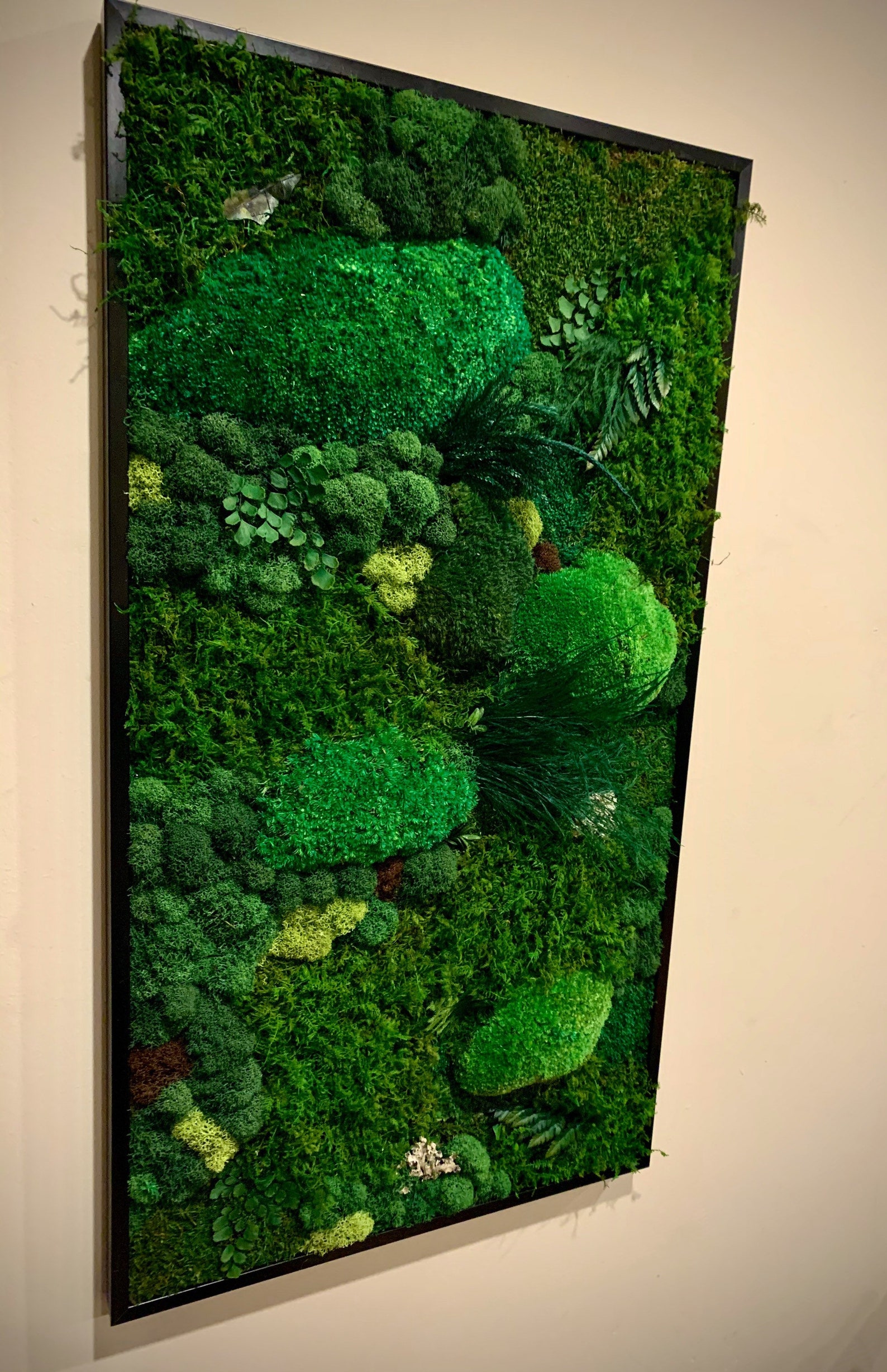 Moss Wall Art Moss Art Work Moss Art Preserved Moss Art | Etsy