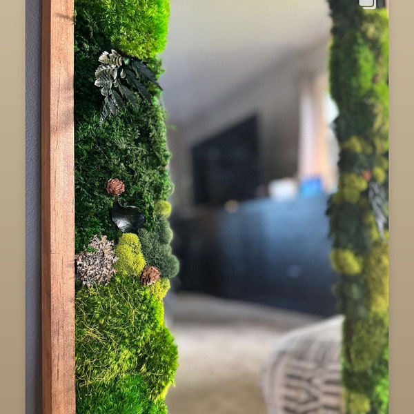 Moss Mirror - Etsy