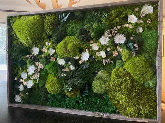 Home Décor Floral Arrangements Preserved Moss Garden Home & Living etna ...