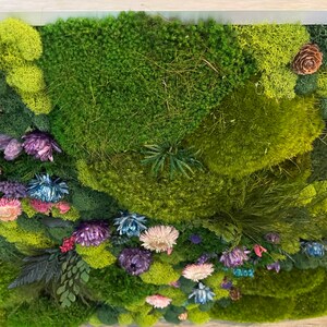 Floral Moss Wall Art. Moss Wall. Preserved Moss. Art Home Decor. Art ...