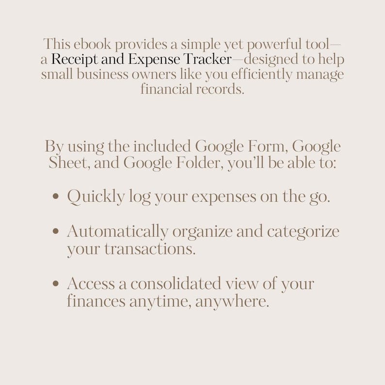 Business Expense & Receipt Tracker | Simplify Your Finances | Easy Tax ...