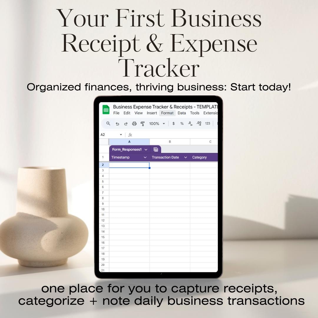Business Expense & Receipt Tracker | Simplify Your Finances | Easy Tax ...