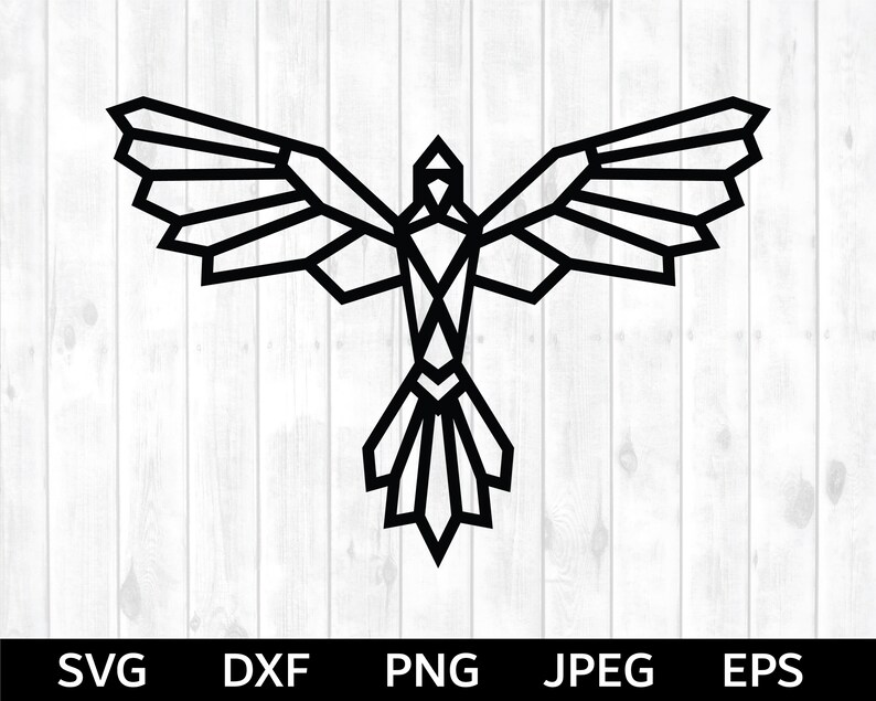 Polygonal Bird SVG Polygon Bird SVG Geometric Bird SVG | Etsy