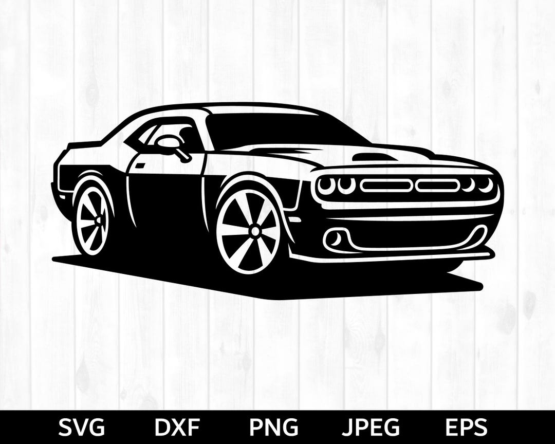 Challenger Svg, 2020's Challenger Car Svg, Challenger Cut File ...