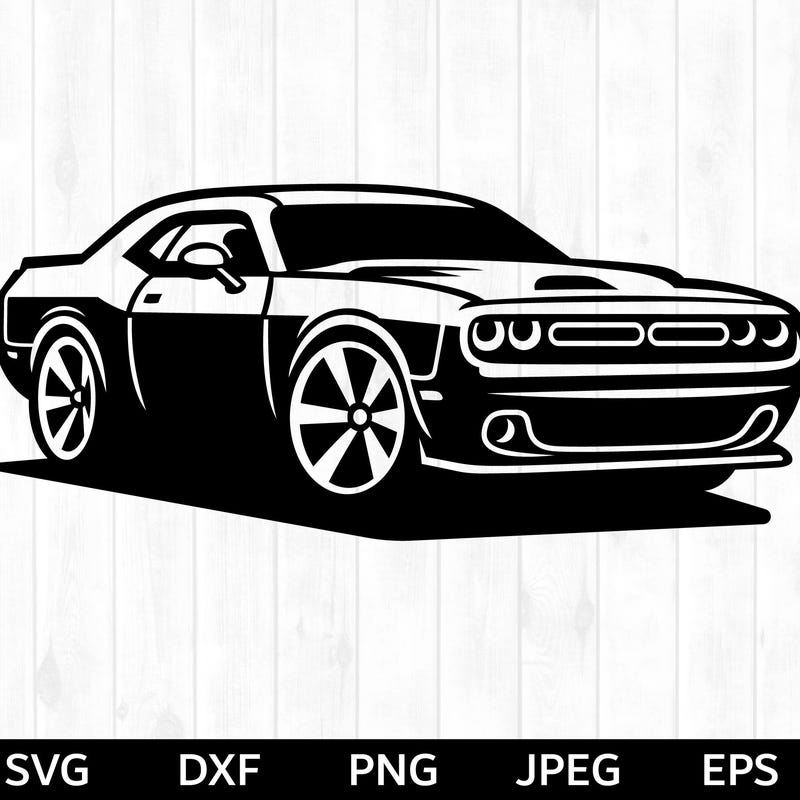 Dodge Hellcat Car Svg - Etsy