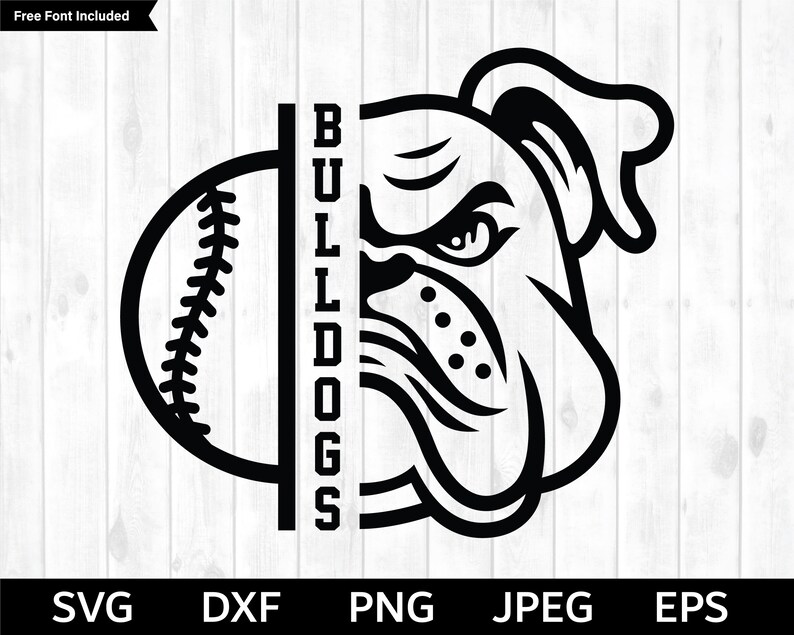 Bulldogs Baseball SVG Baseball SVG Baseball Cut File - Etsy