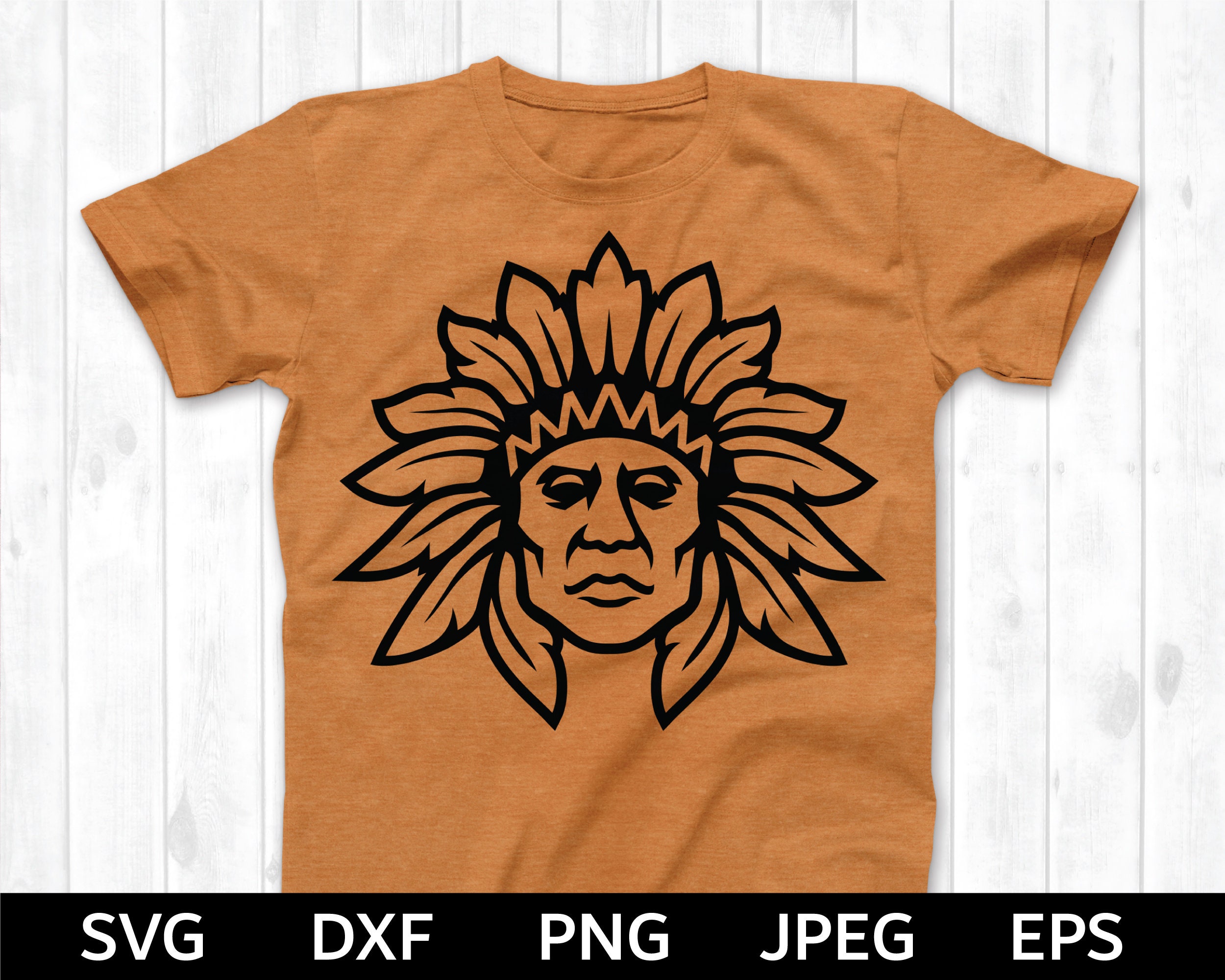 Native American SVG, Indian Chief SVG, Native American Headdress SVG - Etsy