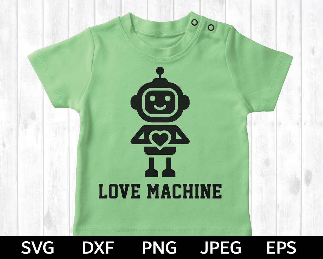 Robot SVG, Love Machine SVG, Valentine's Day SVG, Love Robot - Etsy