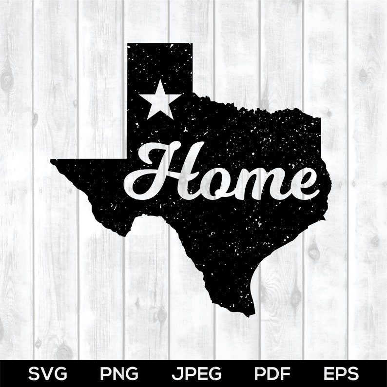 Texas SVG Texas Distressed Svg Texas Outline Texas State - Etsy