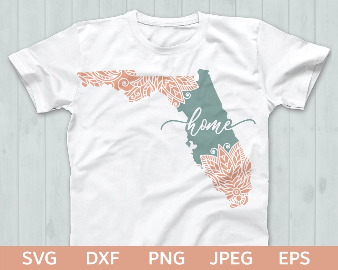 Florida Mandala SVG, Florida Home SVG, Florida Mandala Silhouette ...