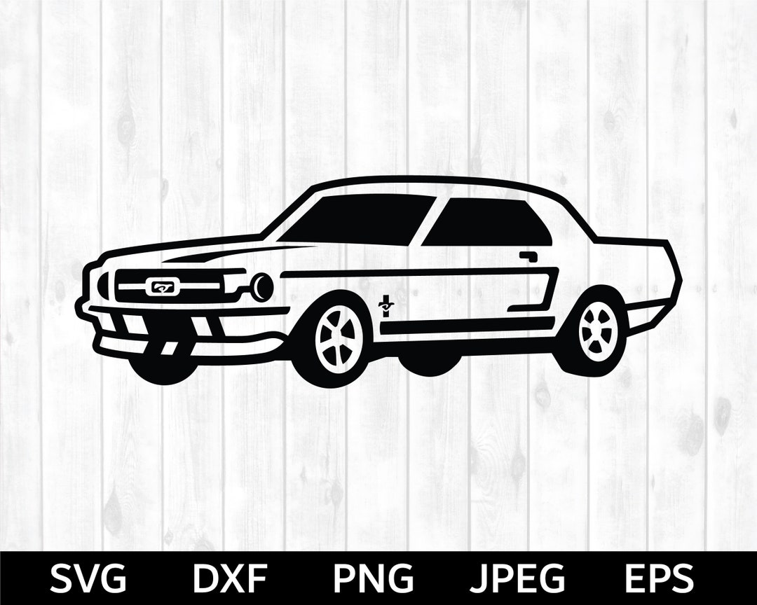 Ford Mustang SVG, Classic Car SVG, 60's Mustang SVG, - Etsy