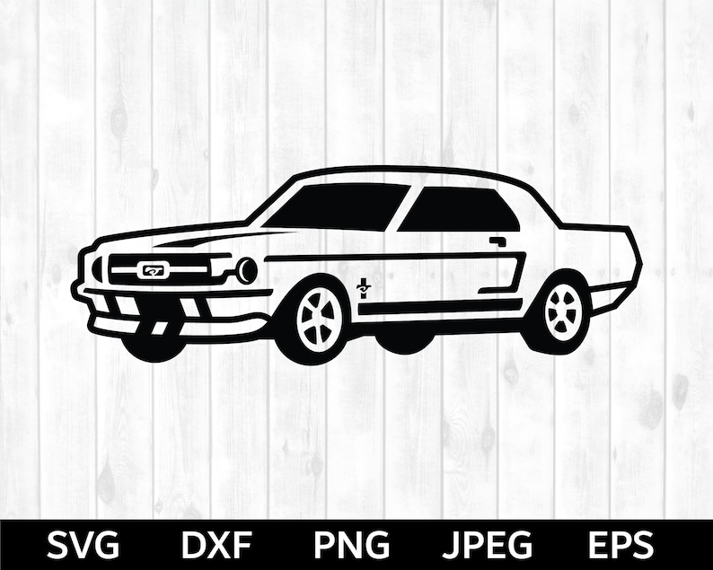 Ford Mustang SVG Classic Car SVG 60's Mustang SVG - Etsy