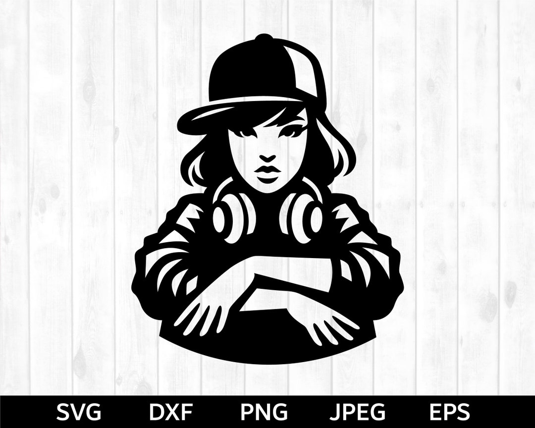 Hip-hop Girl SVG, Hip-hop Girl Png, Hip-hop Girl Silhouette & Cricut ...