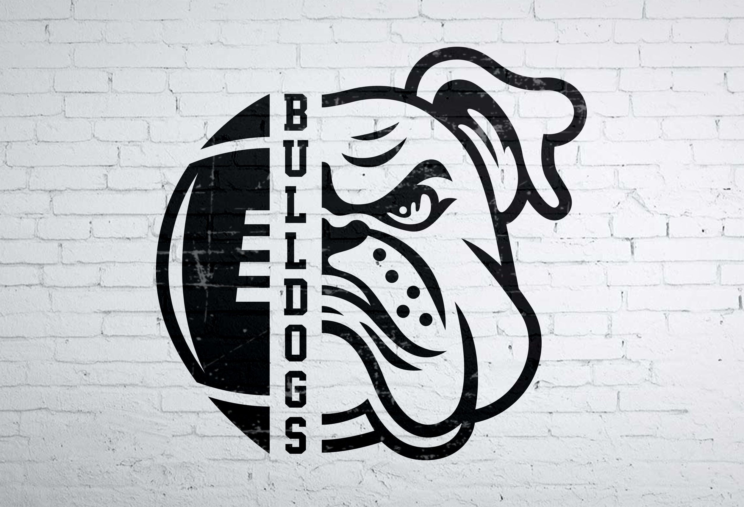 Bulldogs Football SVG Bulldogs SVG Football Cut File - Etsy