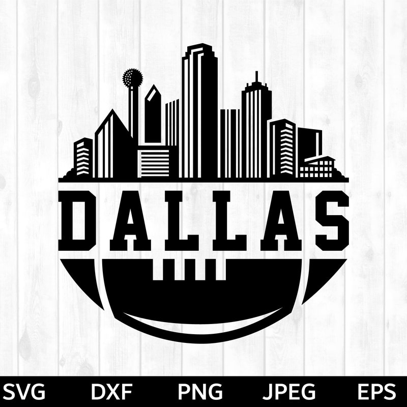 Dallas Skyline Png - Etsy